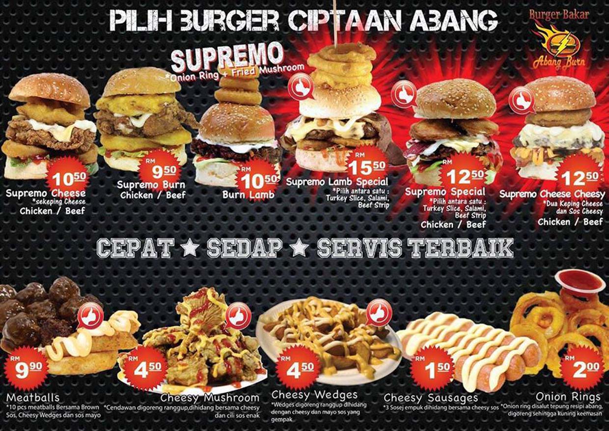 Burger Bakar Abang Burn @ Section 7, Shah Alam | FOOD Malaysia